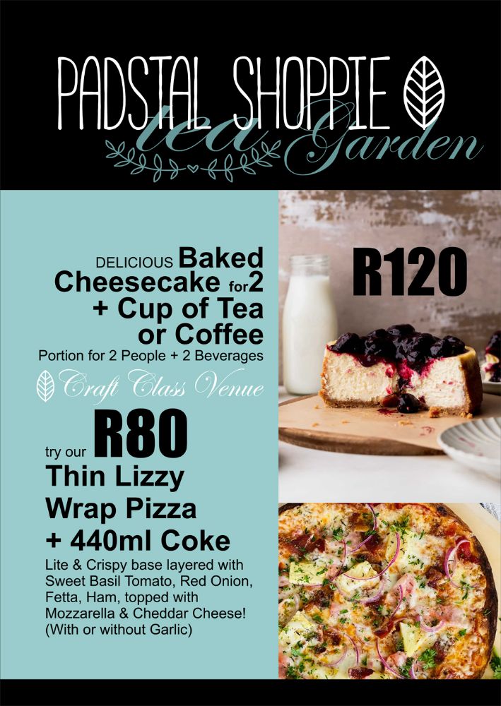 Padstal Shoppie. PadstalShoppie Specials Menu