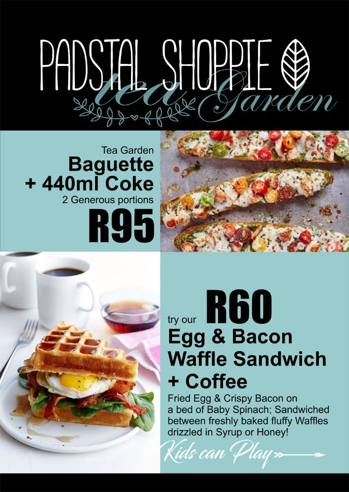 Padstal Shoppie. PadstalShoppie Specials Menu