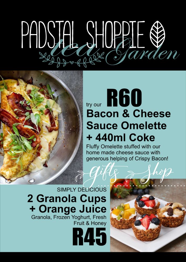 Padstal Shoppie. PadstalShoppie Specials Menu